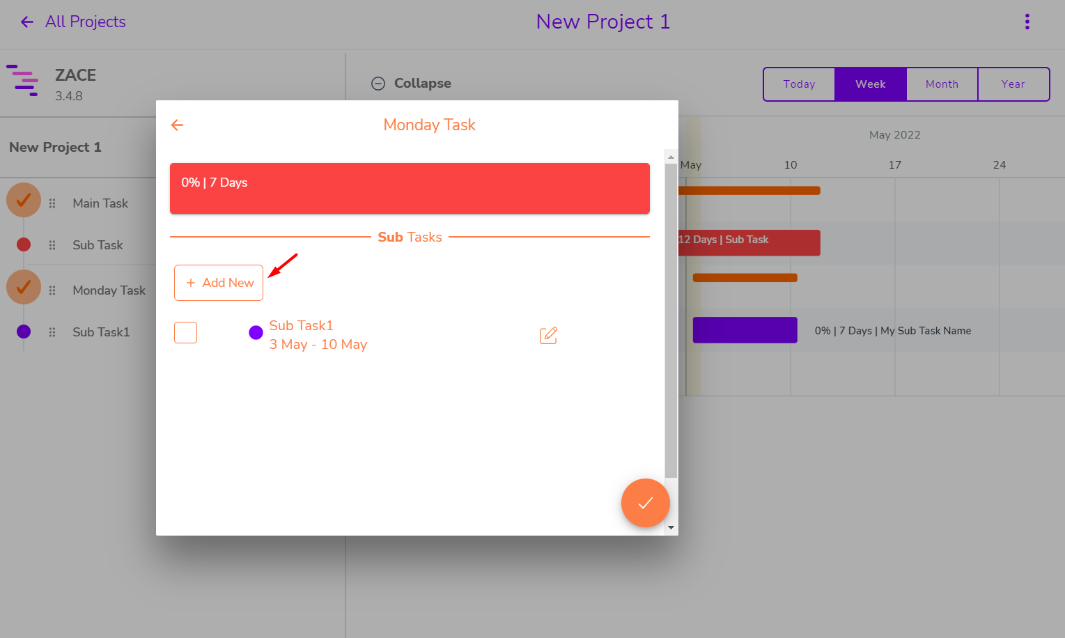 How to prepare a new Gantt chart in Zace? – Zace