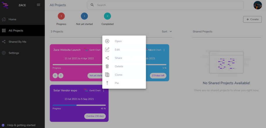 Understanding Zace Gantt Chart – Zace